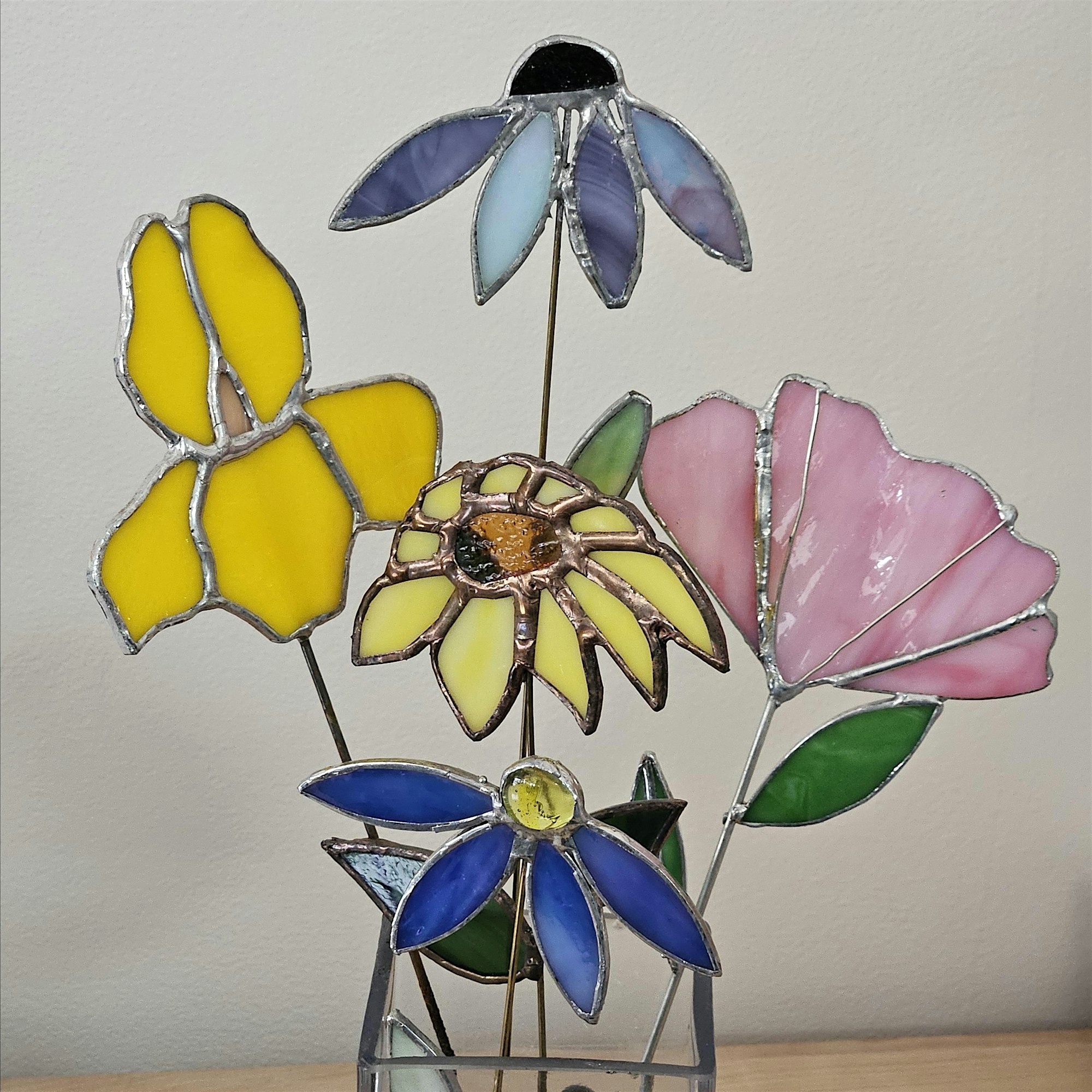 Stained glass 3D Flowers